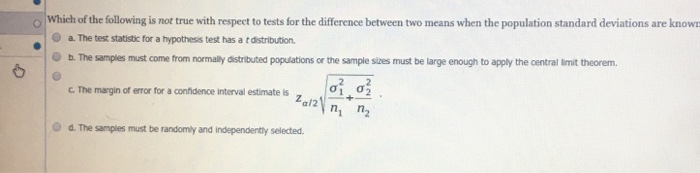 Solved o Which of the following is not true with respect to | Chegg.com