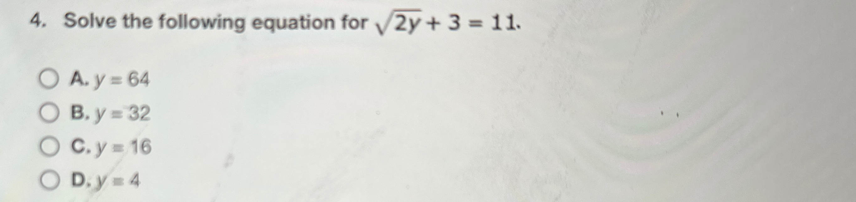 Solved Solve the following equation for | Chegg.com