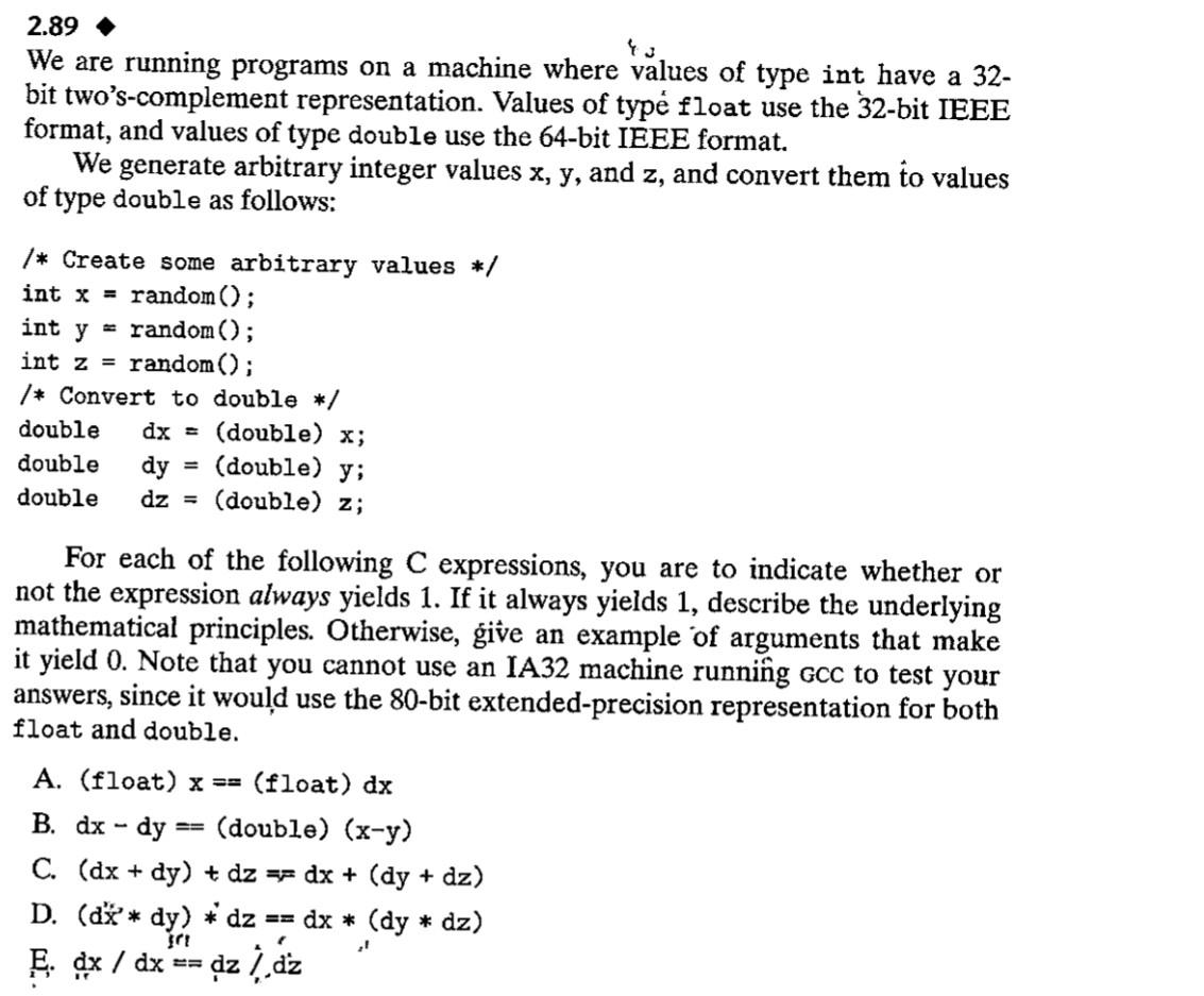 Solved 2.89 We are running programs on a machine where | Chegg.com