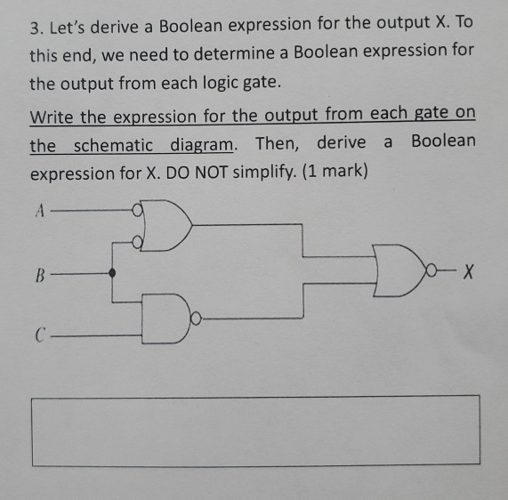 Solved 3. Let's derive a Boolean expression for the output | Chegg.com