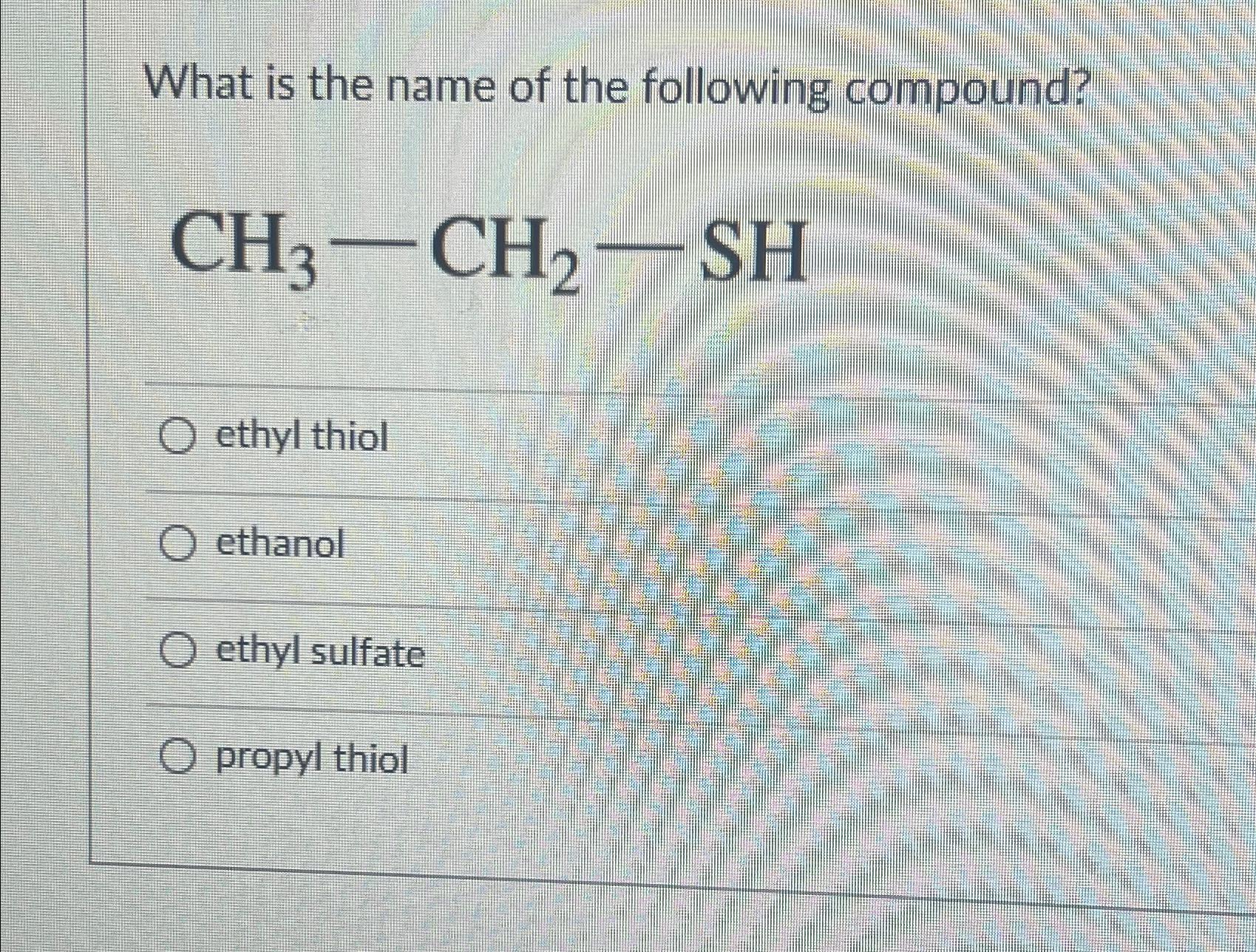 Solved What is the name of the following | Chegg.com
