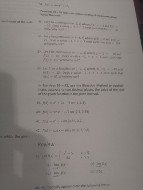 Solved Exercises 35-38 test your understanding of them Value | Chegg.com
