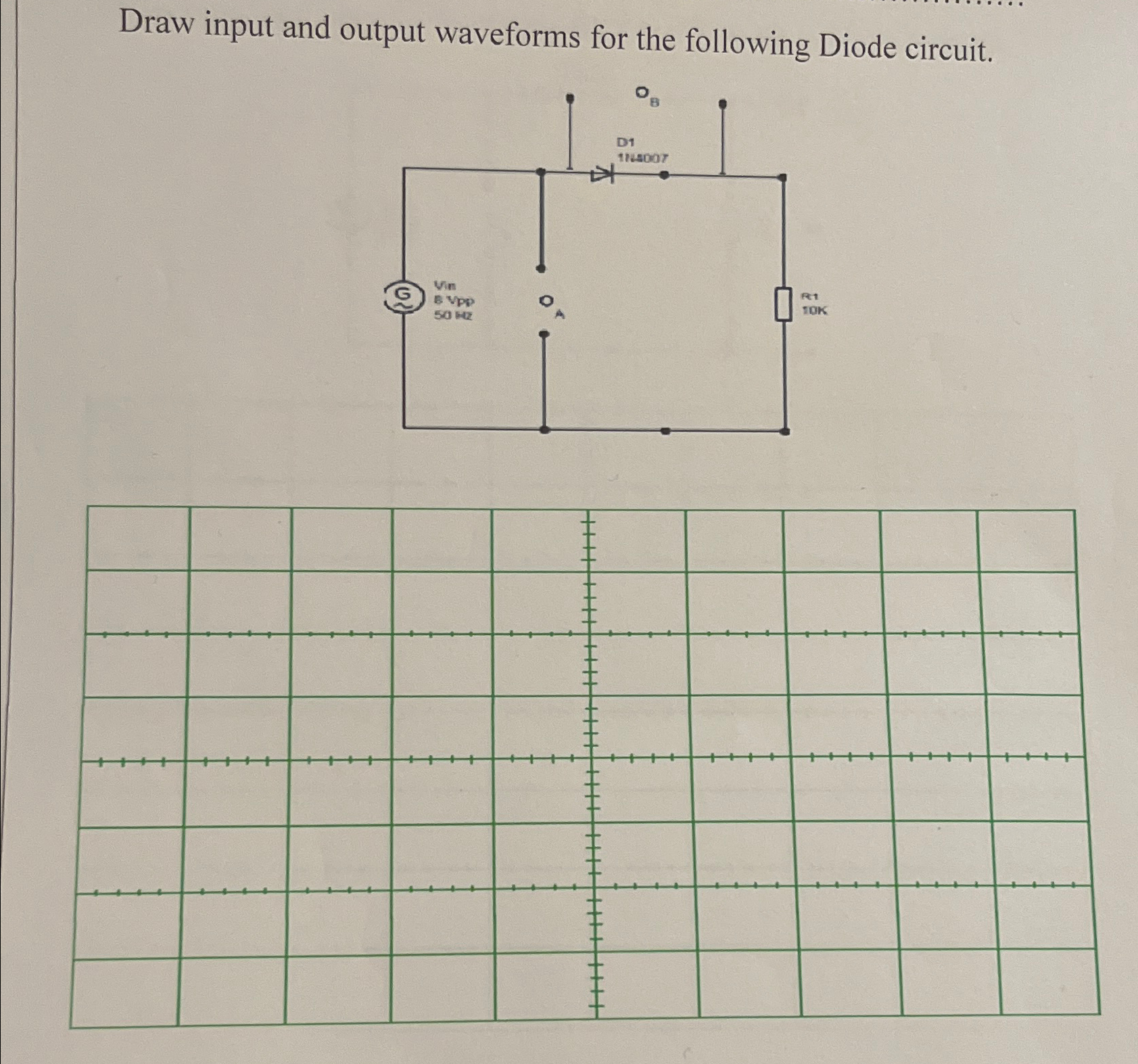 Solved Draw Input And Output Waveforms For The Following