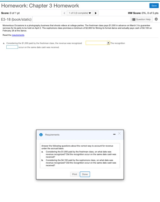 Solved Homework: Chapter 3 Homework Save Score: 0 of 1 pt 1 | Chegg.com