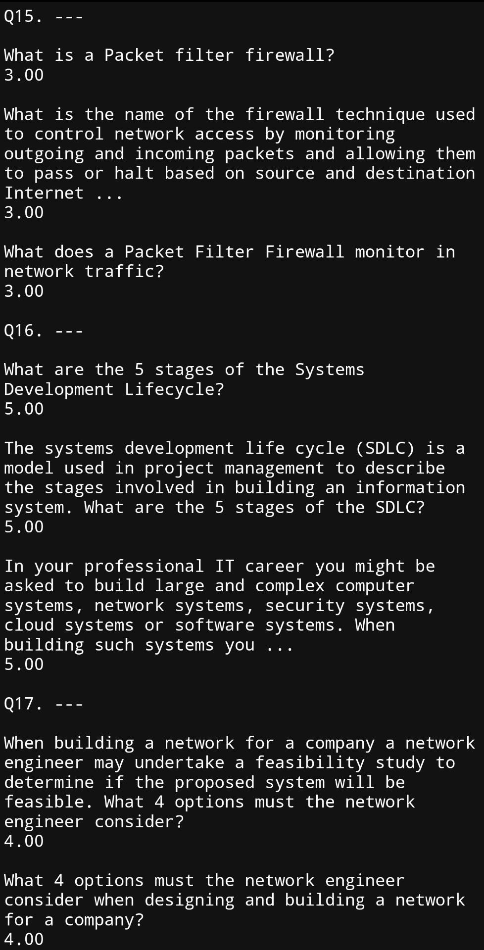 Solved What Is A Packet Filter Firewall 300 What Is The 6406