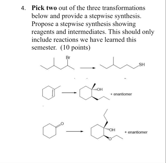 Solved Pick two out of the three transformations below and | Chegg.com