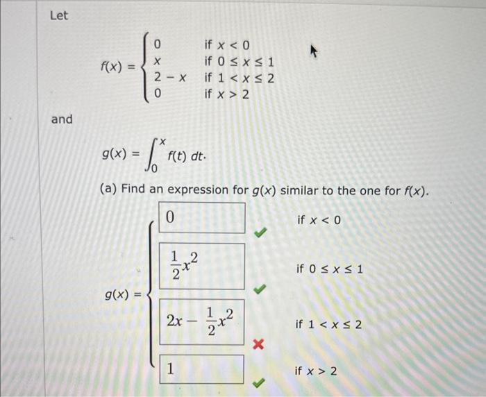 Solved Let f(x)=⎩⎨⎧0x2−x0 if x