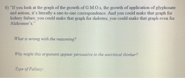 Solved 6) "If you look at the graph of the growth of | Chegg.com