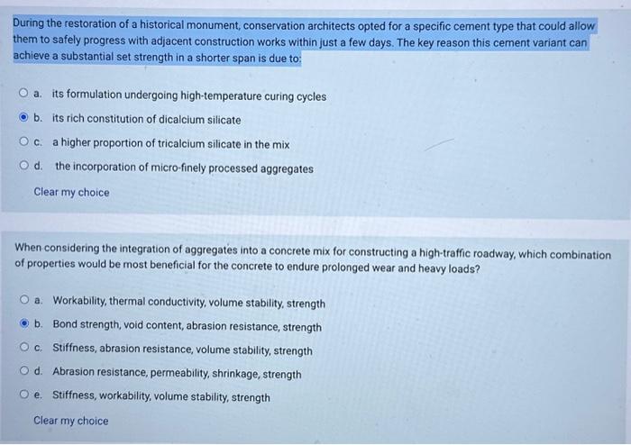 Solved During the restoration of a historical monument, | Chegg.com