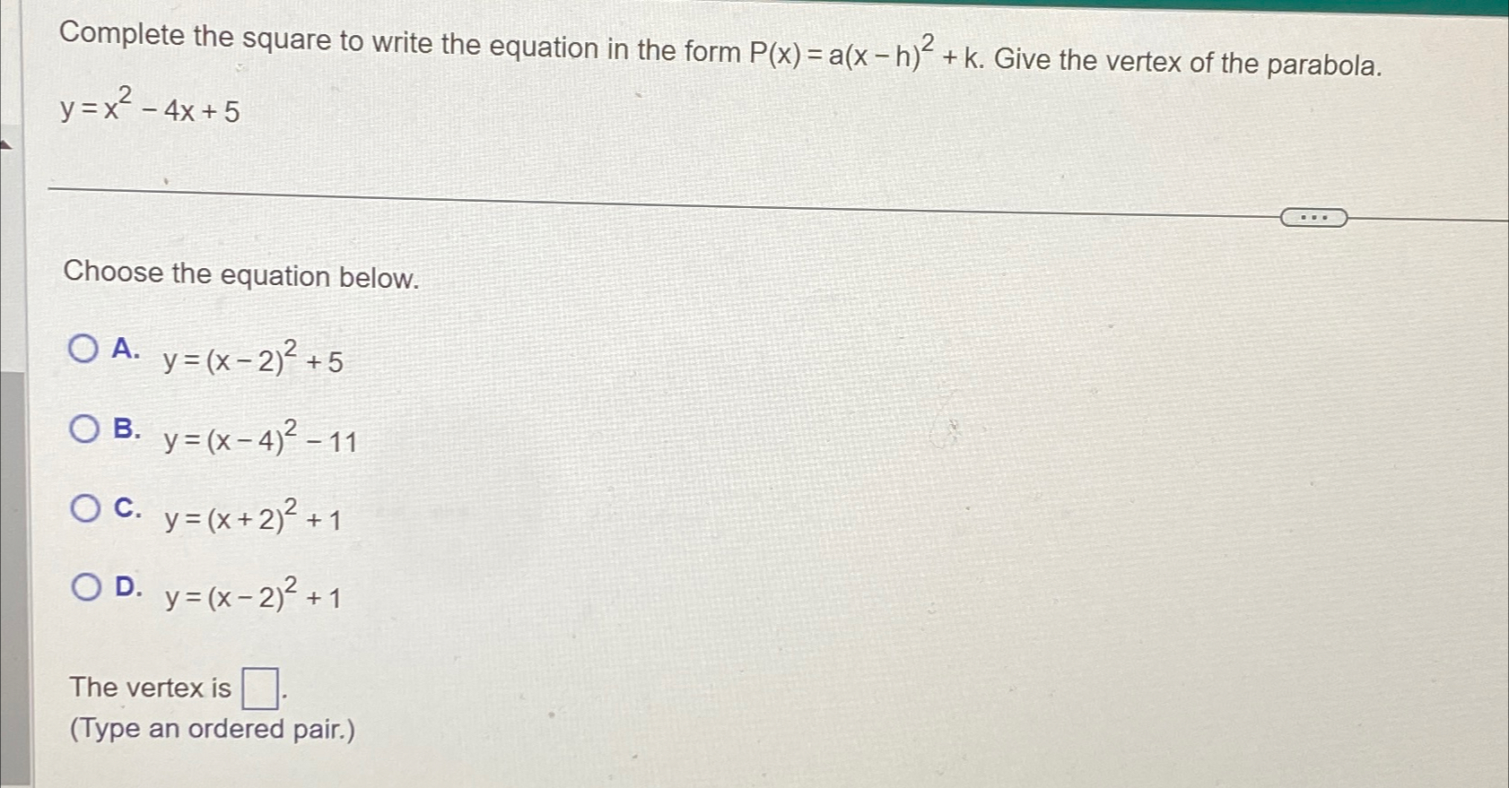 Solved Complete the square to write the equation in the form | Chegg.com