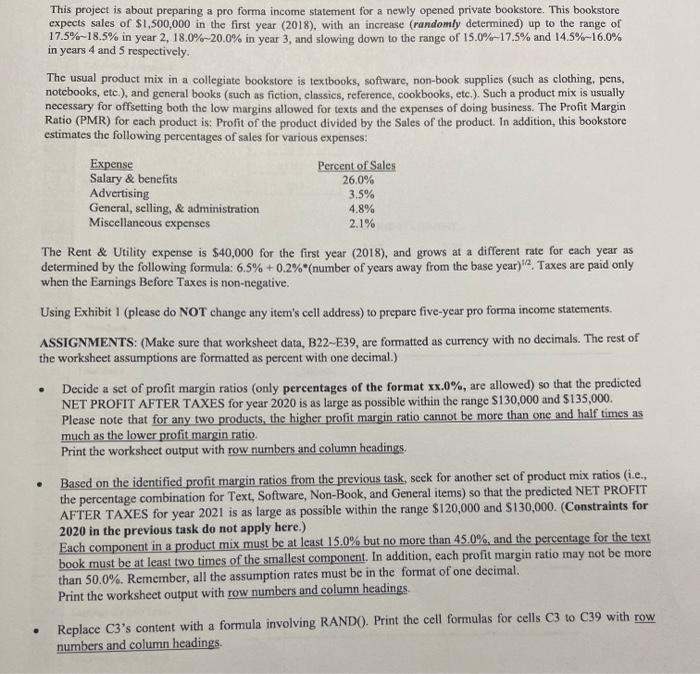 Solved for cell C3 what formula do i use? is it RAND () ? | Chegg.com