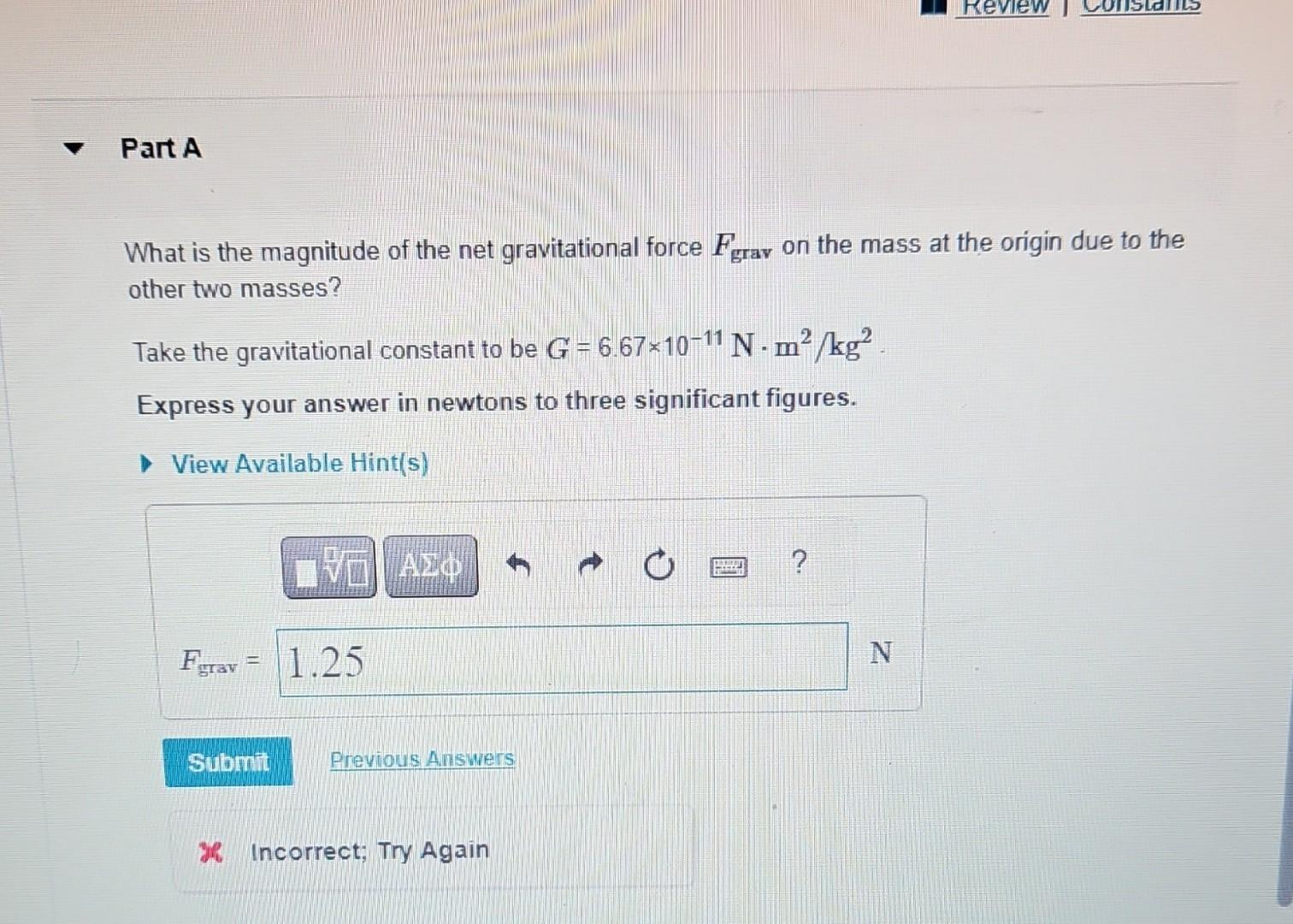 Solved \r\nWhat is the magnitude of the net gravitational | Chegg.com