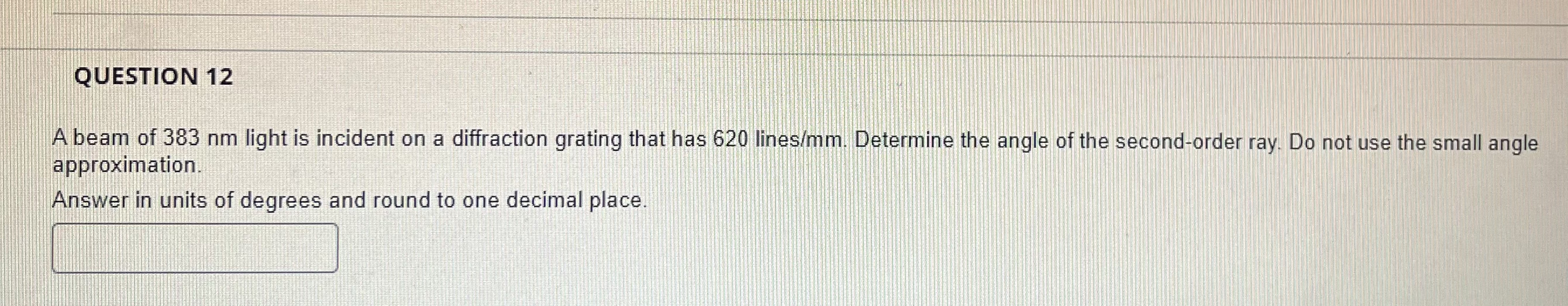 Solved QUESTION 12A beam of 383nm ﻿light is incident on a | Chegg.com