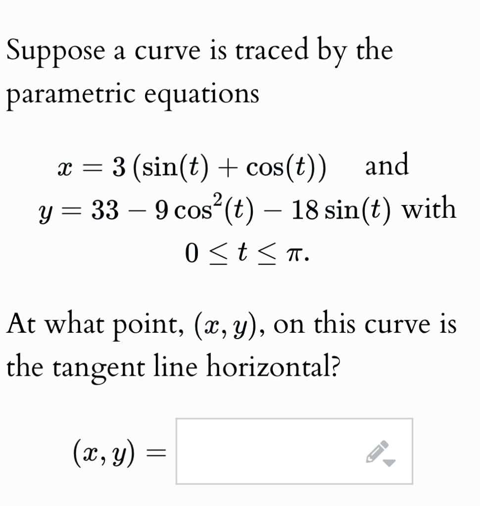 Solved Suppose a curve is traced by the parametric | Chegg.com
