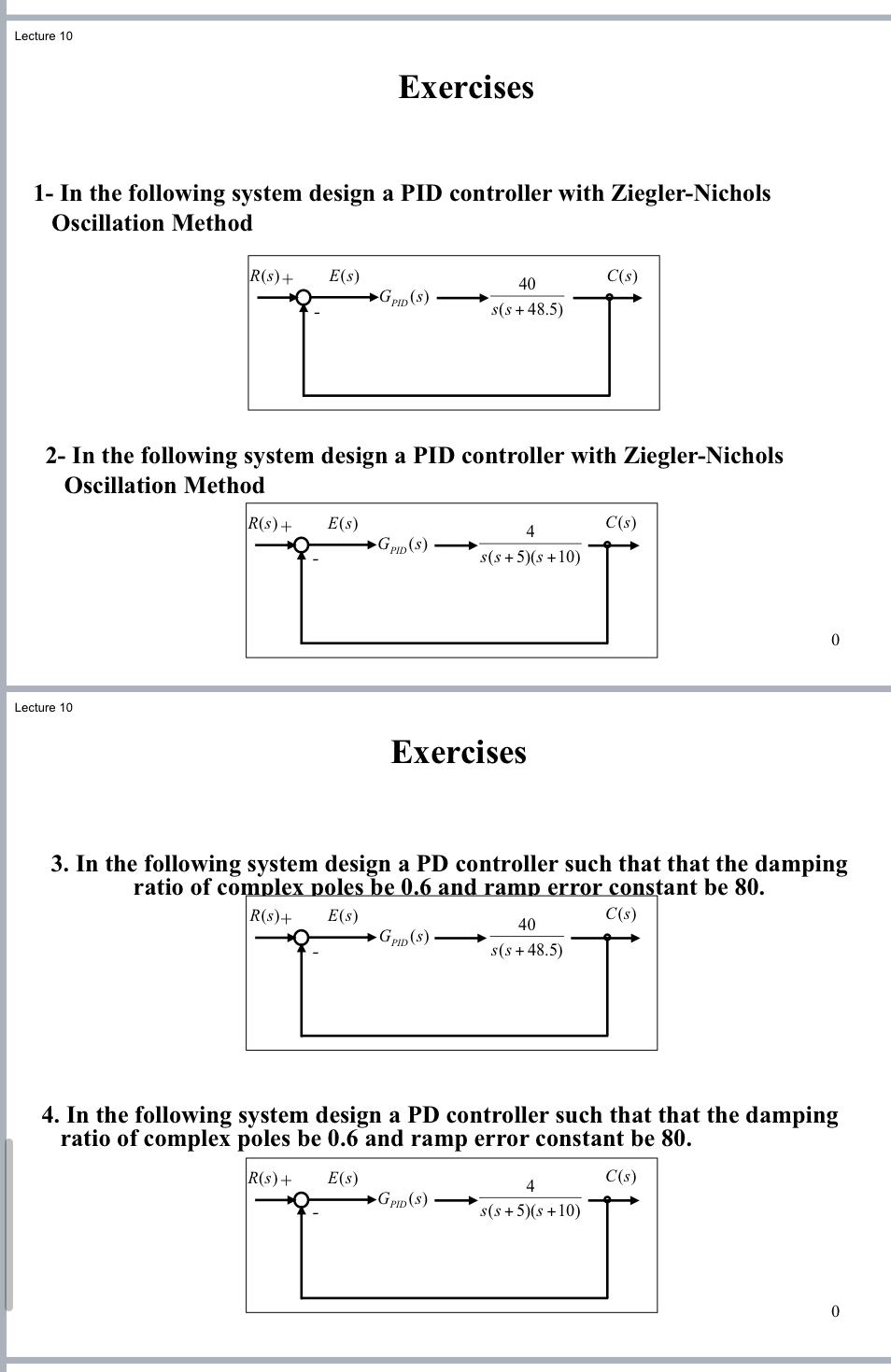 Solved Lecture 10Exercises1- ﻿In the following system design | Chegg.com