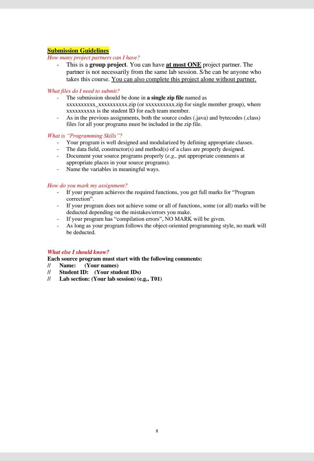 Solved CS2360 Java Programming: Assignment 3 [Due Date: | Chegg.com
