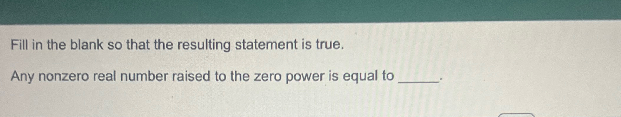 Solved Fill in the blank so that the resulting statement is | Chegg.com