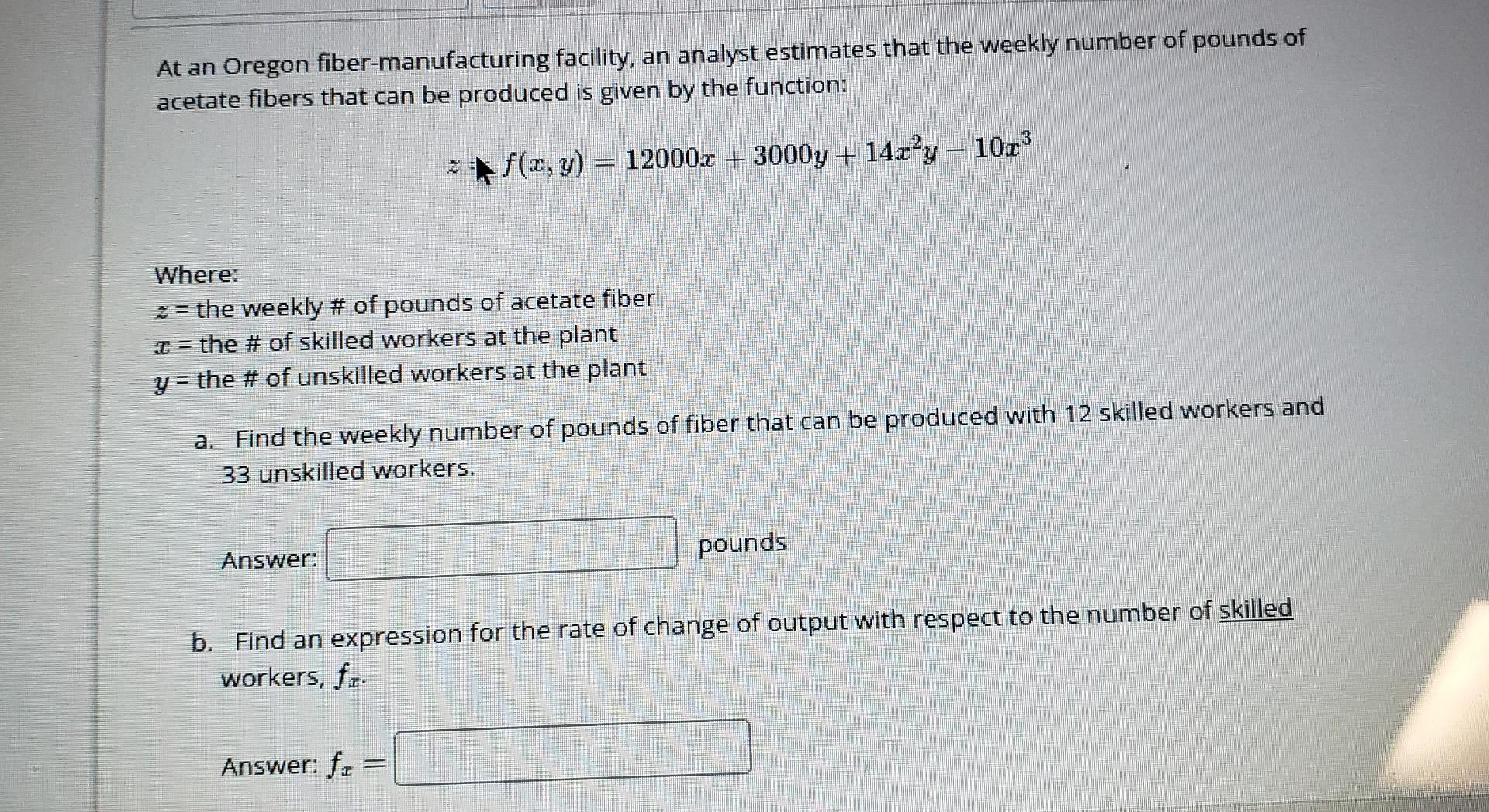 Solved Given F X Y 4x4 Xy2−2y6 Fx X Y Fy X Y Question