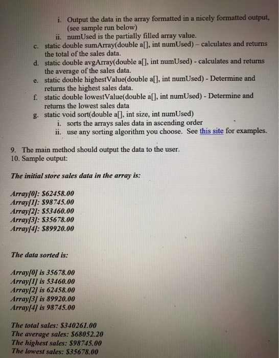 Solved Project Outcomes: Write a Java program that uses: 1. | Chegg.com