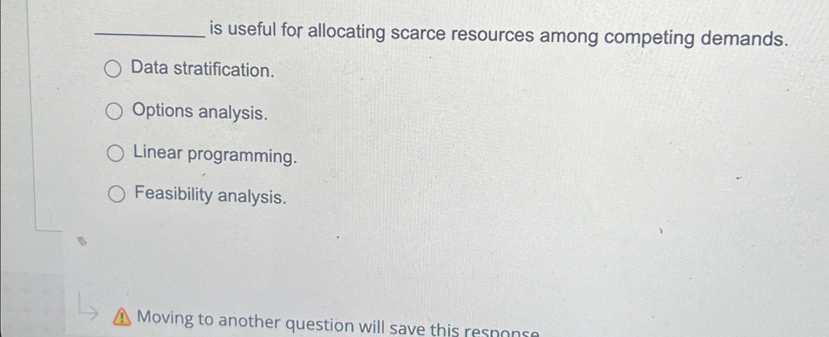 Solved is useful for allocating scarce resources among | Chegg.com