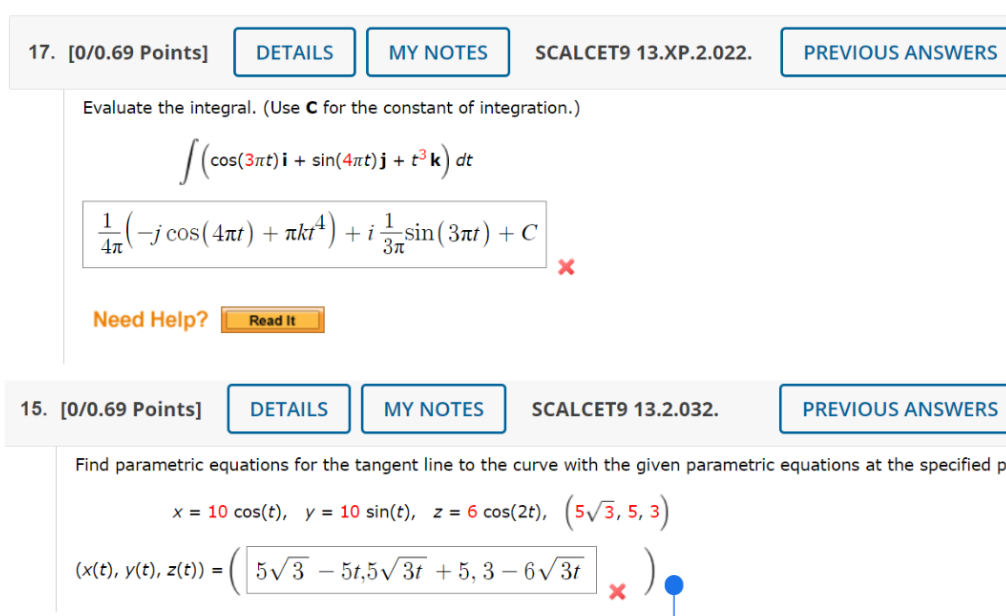 Solved Calculus questionFind parametric equations for the | Chegg.com