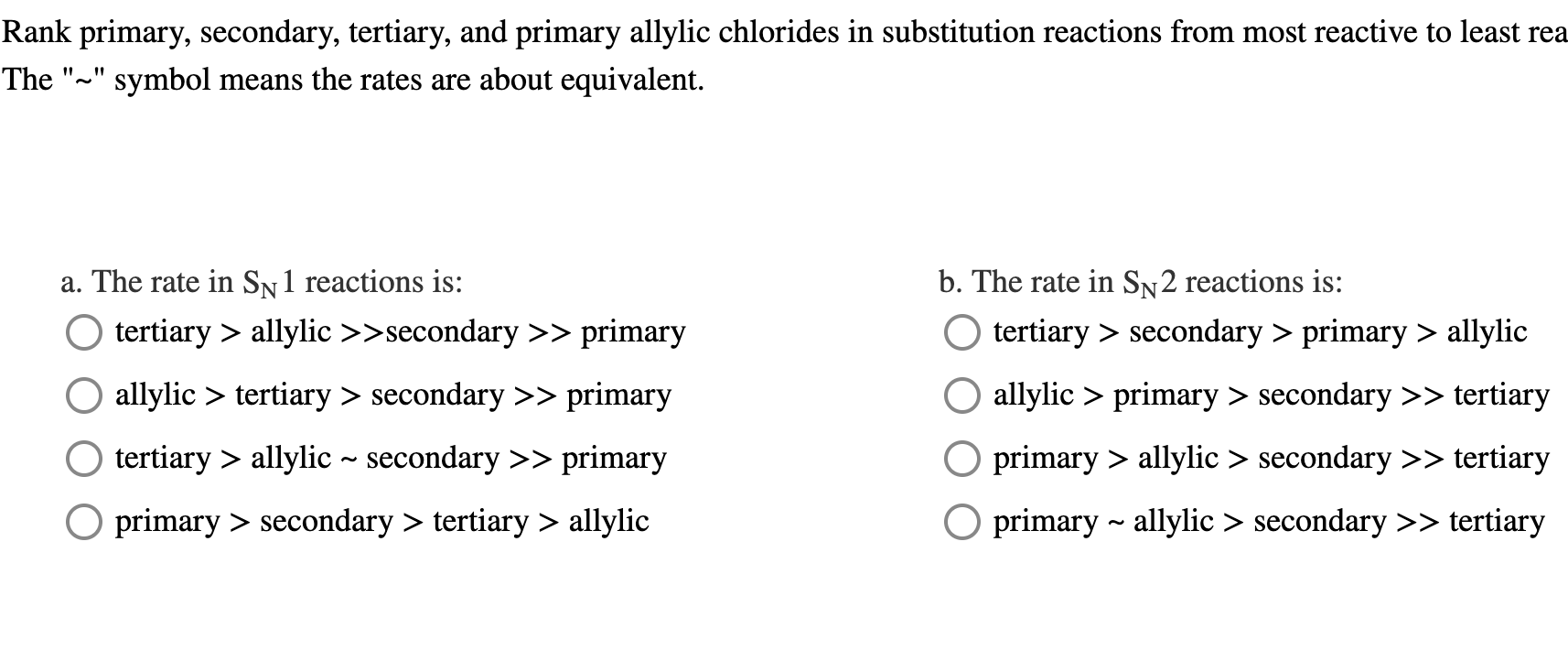 Solved Rank primary, secondary, ﻿tertiary, and primary | Chegg.com