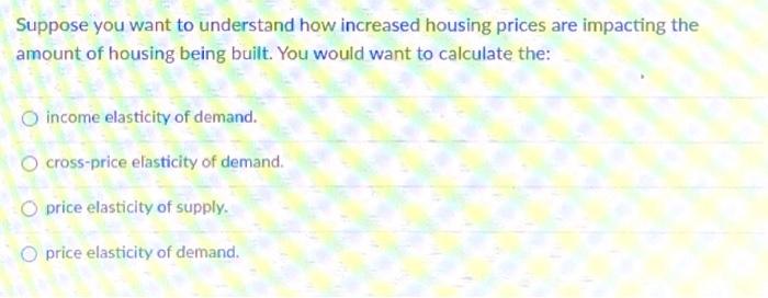 Solved Match each elasticity with its definition. | Chegg.com