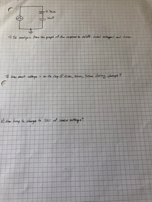 Solved -4.1ko IONE - DC analysis. Draw the graph of the | Chegg.com