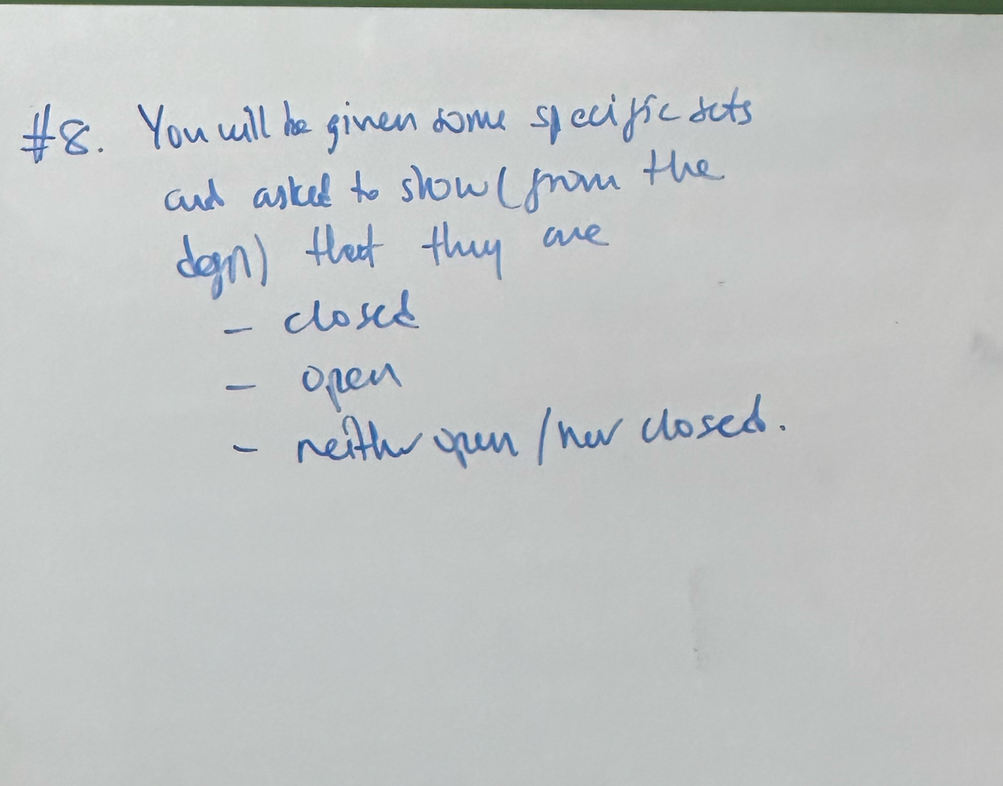 Solved #8. ﻿You will be given some specific dets and asked | Chegg.com
