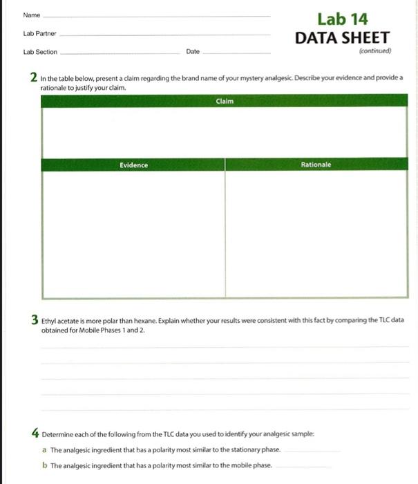 Solved Name Lb Partner Lab 14 Lib Sasticn Dine | Chegg.com