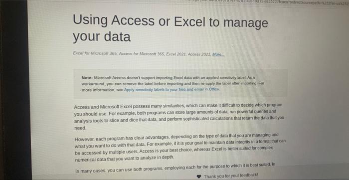 Solved 1. What have you learned about databases in general - | Chegg.com