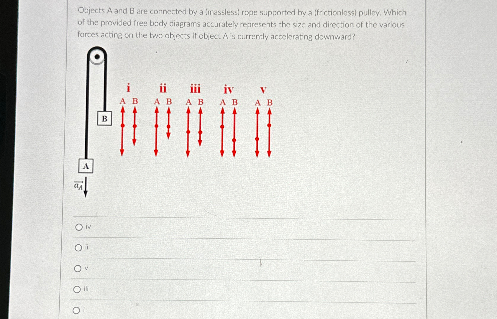 Solved Objects A and B are connected by a (massless) ﻿rope | Chegg.com