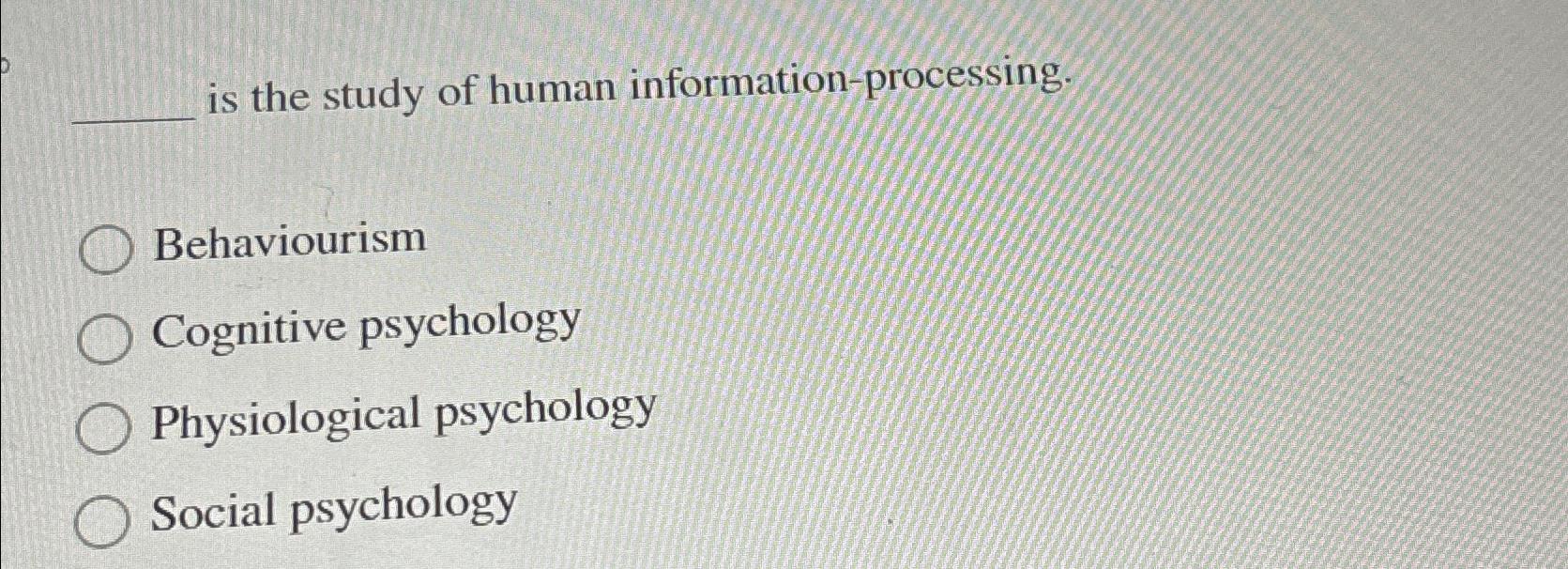 Solved is the study of human | Chegg.com
