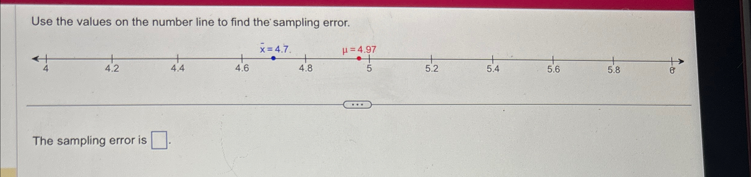 Solved Use the values on the number line to find the | Chegg.com
