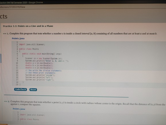Solved Complete This Program That Tests Whether A Number X 