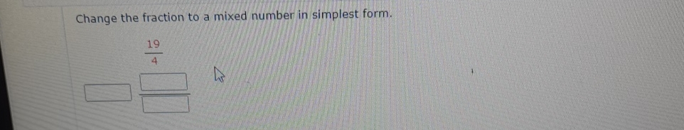Solved Change the fraction to a mixed number in simplest | Chegg.com