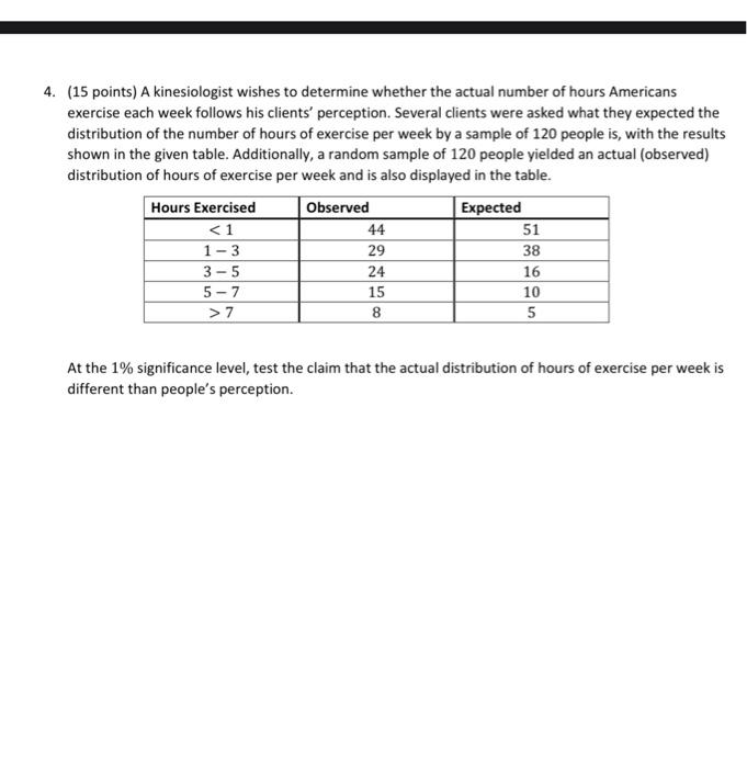 Solved (15 points) A kinesiologist wishes to determine | Chegg.com Solved (15 points) A kinesiologist wishes to determine | Chegg.com