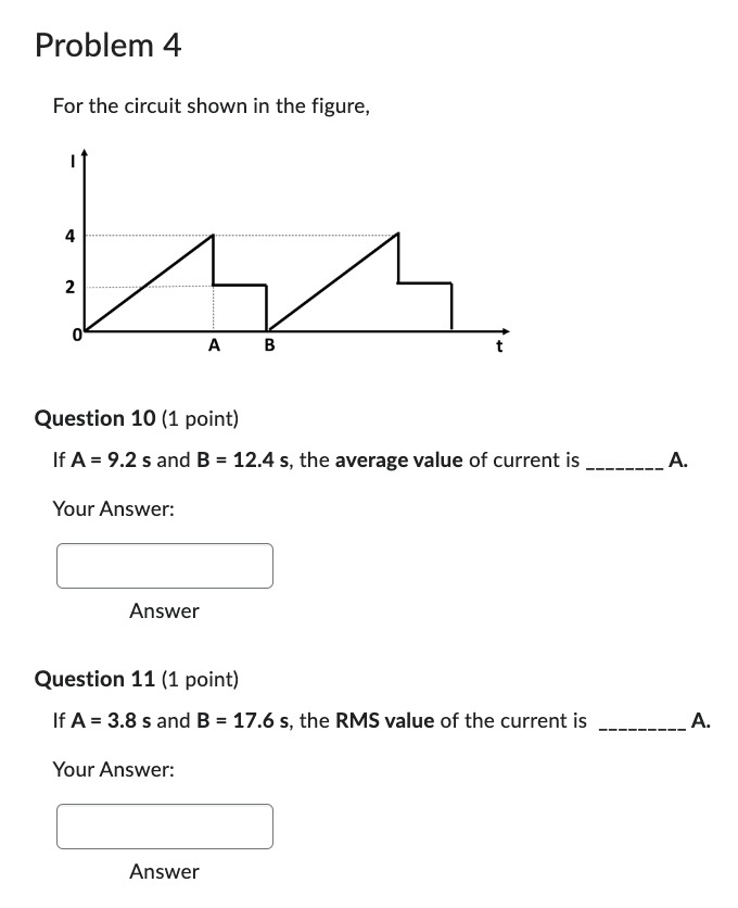 Solved Problem 4For the circuit shown in the figure,Question | Chegg.com