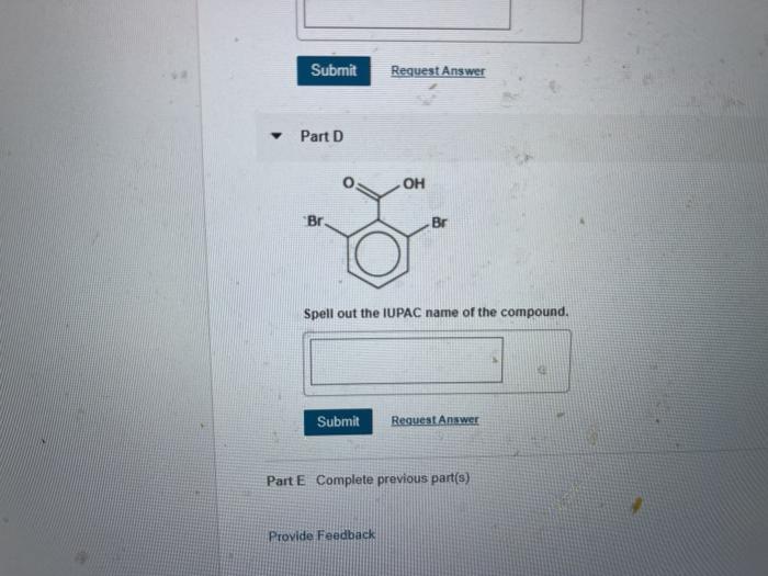 Solved Part A O CH3 -CH2-C-OH Spell out the IUPAC name of | Chegg.com