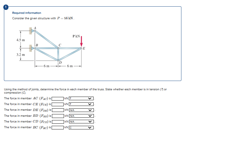 Solved Required InformationConsider the given structure with | Chegg.com