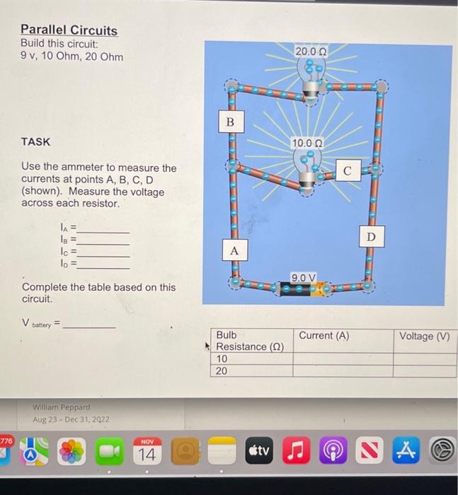 PHet Circuits Construction Kit Simulation Go to intro | Chegg.com