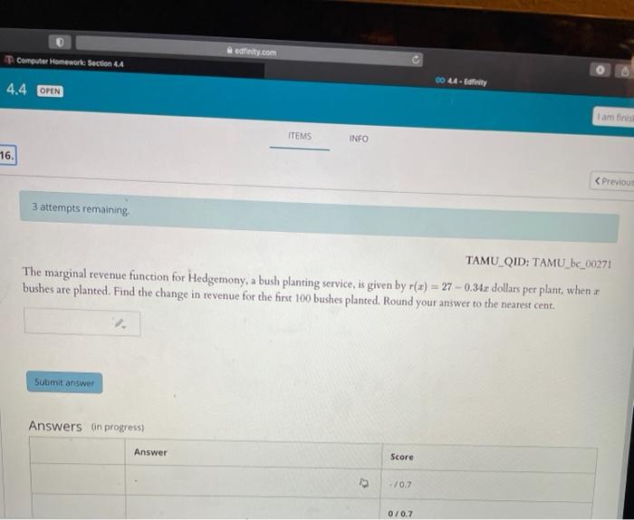 Solved Computer Homework Section 44 044 Edfinity