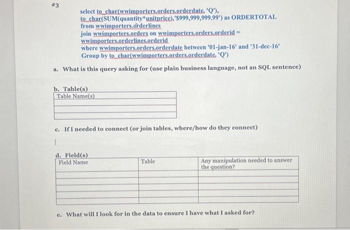 Solved =3 select te char(wwimporters.orders,orderdate, 'Q'), | Chegg.com