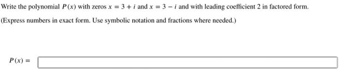 Solved x2−29x+29 (Express numbers in exact form. Use | Chegg.com