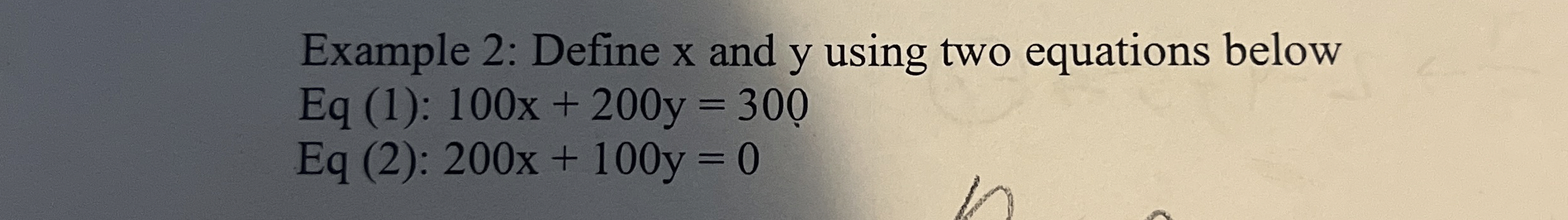 Solved Example 2: Define x and y using two equations belowEq | Chegg.com
