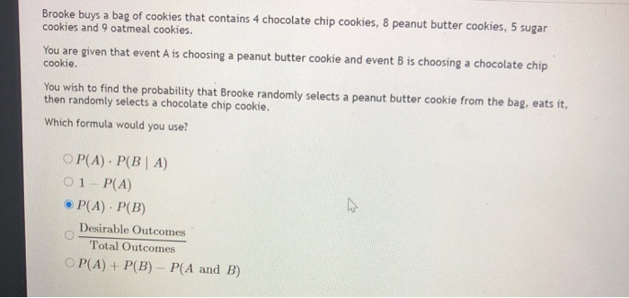 Solved Brooke buys a bag of cookies that contains 4 | Chegg.com