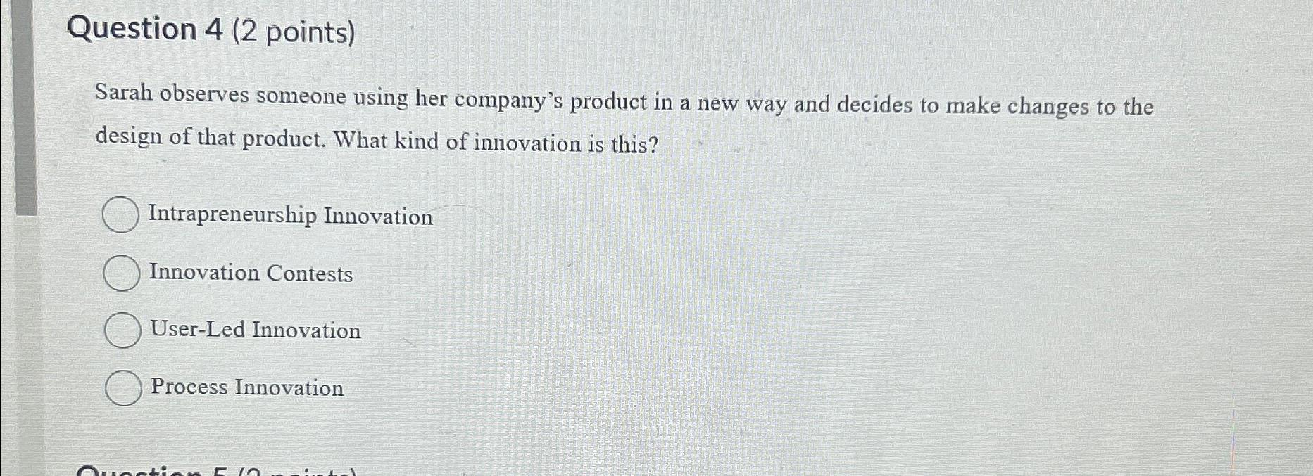 Solved Question 4 (2 points)Sarah observes someone using | Chegg.com Solved Question 4 (2 points)Sarah observes someone using | Chegg.com