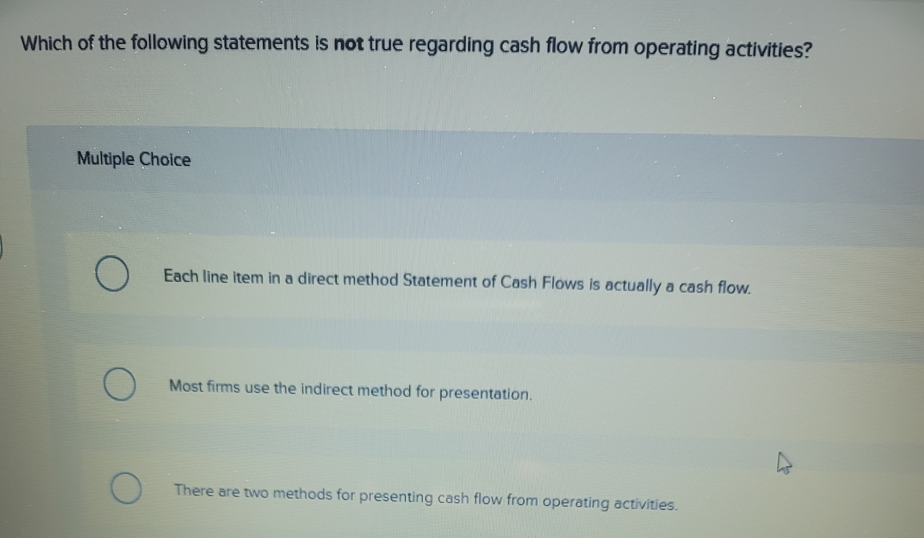 Solved Which of the following statements is not true | Chegg.com