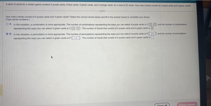 Solved (Type whole numbers.) A. In this sifuaton, a | Chegg.com