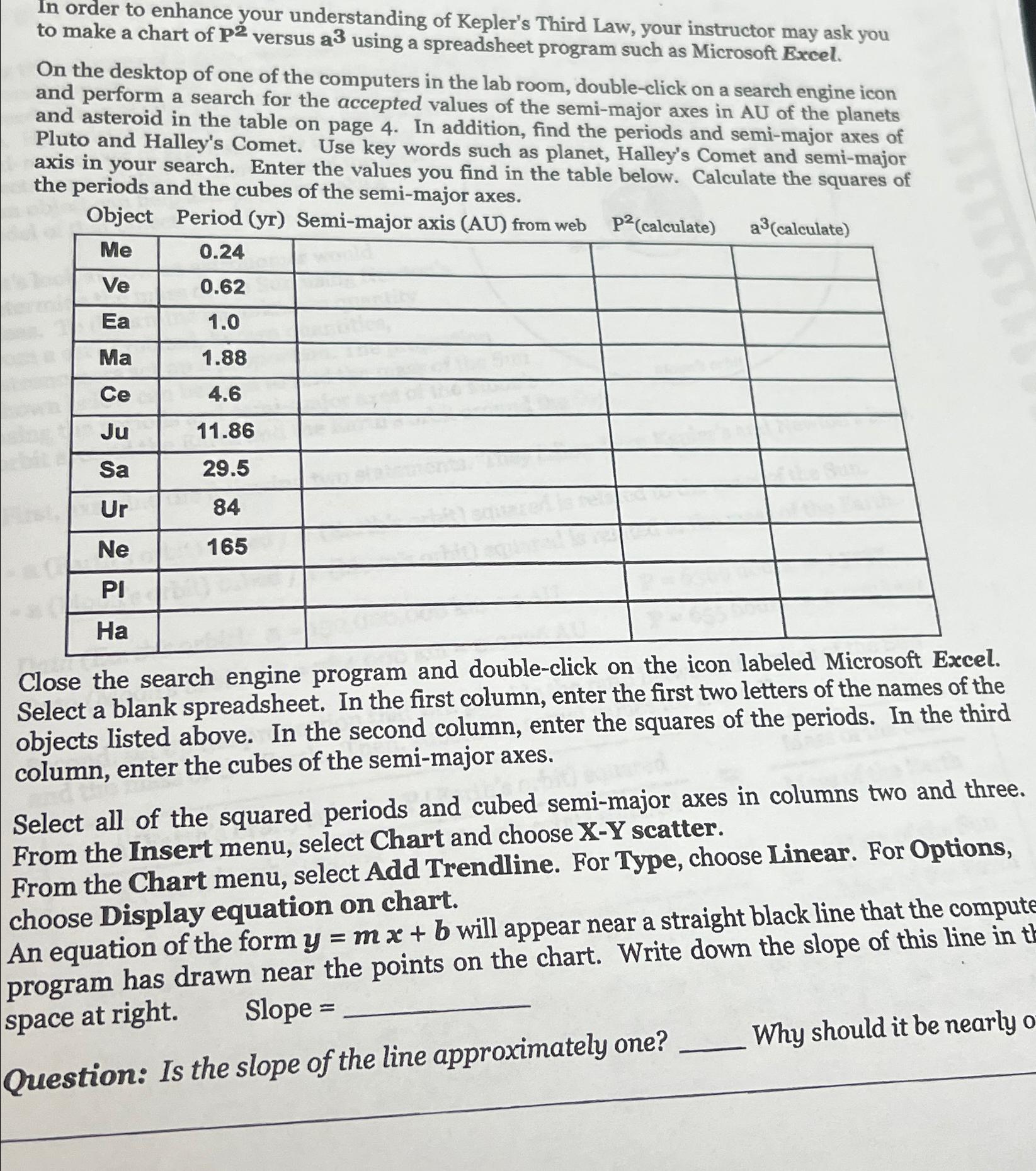 Solved In order to enhance your understanding of Kepler's | Chegg.com